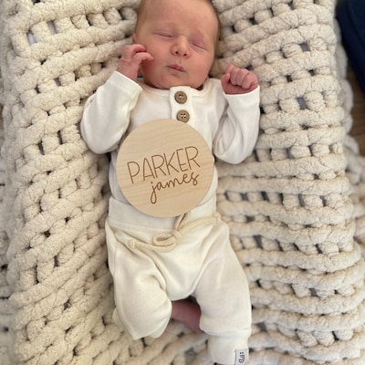 Baby Name Sign, Birth Stats Sign, Baby Name Announcement, Hospital Name ...