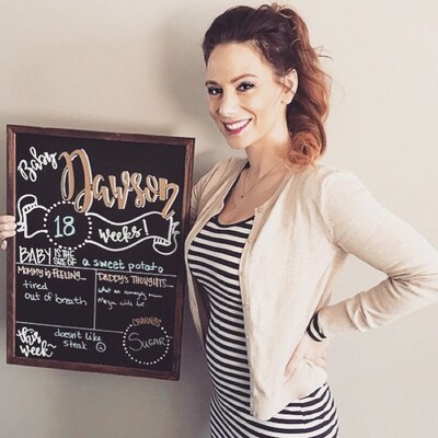 Personalized Pregnancy Tracker, Personalized Pregnancy Chalkboard ...