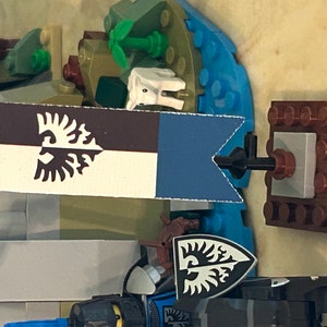 Lego Castle Fabric Flags, Various Styles and Factions. Minifigure Scale ...