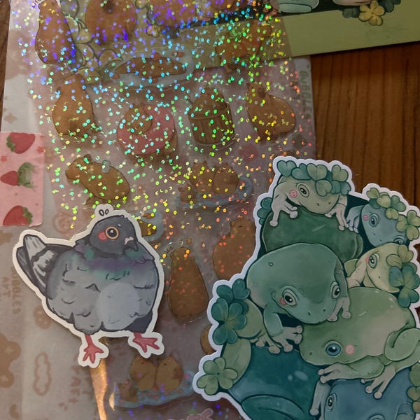 Duck Loaf Sticker Duck in Bread Sticker Durable Sticker Laptop Sticker ...