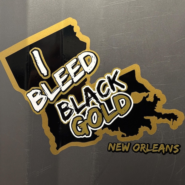 Bleed Gold and Black Saints Svg - Etsy