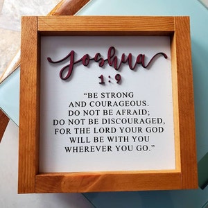 Custom Bible Verse Sign Laser Cut 3D & Engraved Sign Wooden Framed Sign ...