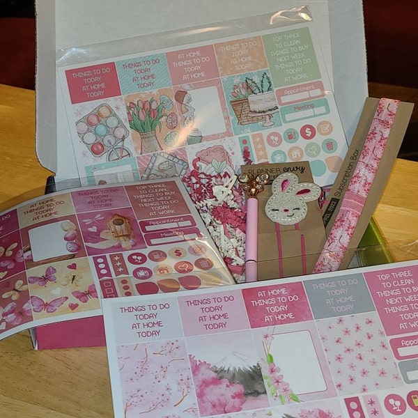 Planner Envy Subscription Box TRIAL. Planner Stickers, Planner Clips ...