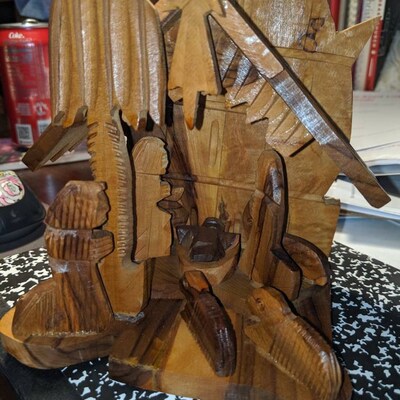 Large 12 Wood Italian Pinocchio Hand Painted Doll Figurine Moveable ...