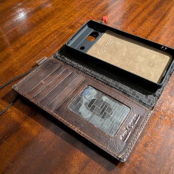 Handmade Full Leather iPhone Wallet Case: Vintage Book Cover - Etsy