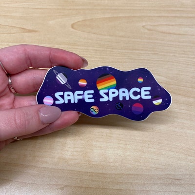 Safe Space Neurodiversity LGBTQ Ally Vinyl Decal Sticker - Etsy