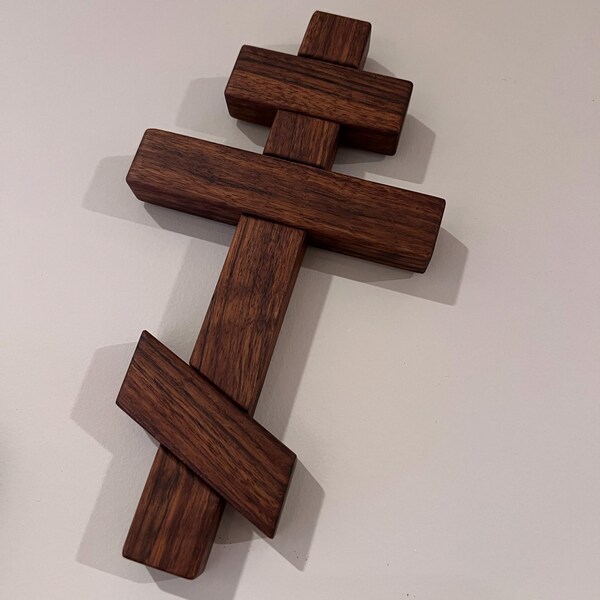 Oak Wooden Orthodox Wall Cross - Etsy