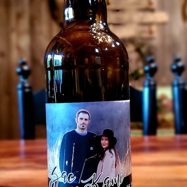 Vintage Wedding Beer Bottle Labels - Beer Labels - Custom Beer Bottle ...