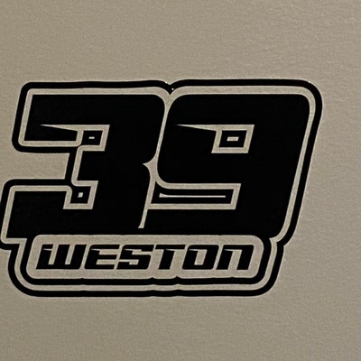 3 X Custom Racing Numbers Vinyl Stickers Decals Race - Etsy