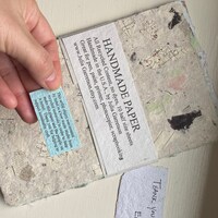 Upcycled Handmade Paper From Recycled Materials. Eco Friendly, Mixed ...