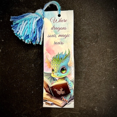 Baby Dragon Printable Bookmarks Set of 4. Printable Cute Baby Dragon ...