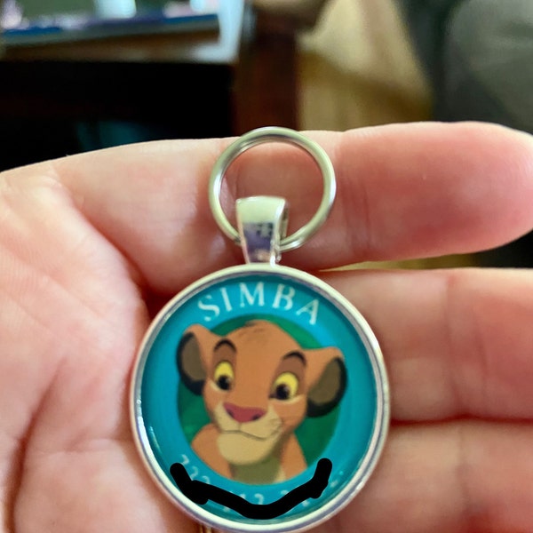 Pet ID Tag - Simba Lion King *inspired* - Dog Tag, Cat Tag, Pet Tag - Etsy