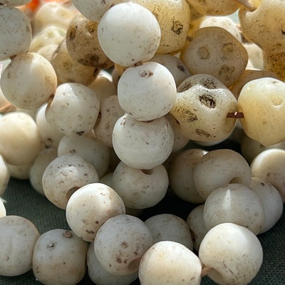 Beautiful Melon Shaped Beads With Accent Rustic 11mm 12 Beads/jewelry ...