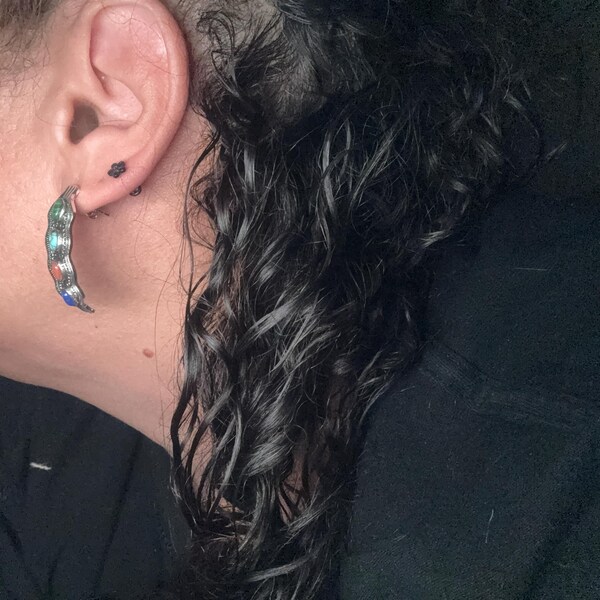 Cross Ear Cuff 925 Sterling Silver, No Piercing Needed, Wrap Earring ...