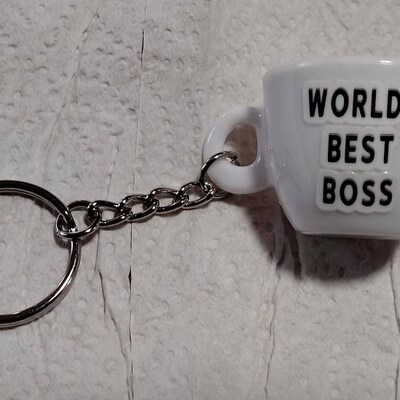 World's Best Boss Keychain, the Office Merch, the Office Gifts, Dunder ...