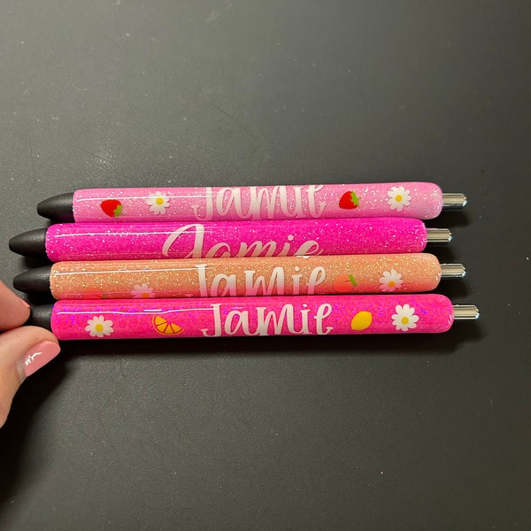 Watermelon Pen| Watermelon Glitter Pen| Personalized Pen| Glitter Pen ...
