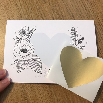 Personalised Wedding Scratch Card - Etsy