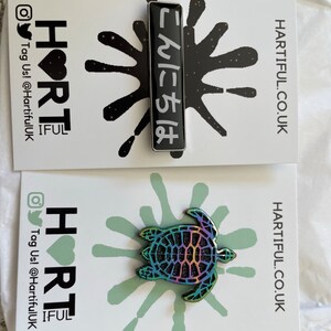 Personalised Design Your Rectangle Enamel Pin Customised Pin Badge ...