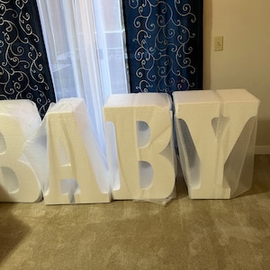 30 Tall Large PROM Table Base Foam Letters - Etsy