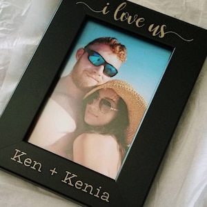 Personalized I Love Us Picture Frame Custom Picture Frame for Boyfriend ...