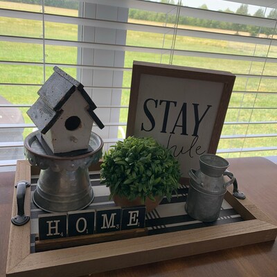 Tiered Tray Scrabble Tiles With Wooden Tray. Made to Order, Custom ...