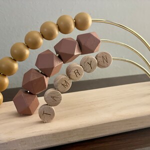 4 Ring-personalized Rainbow Abacus Nursery Decor Bohemian - Etsy