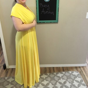 Yellow FLOOR LENGTH Gown Infinity Dress Convertible Formal Multiway ...