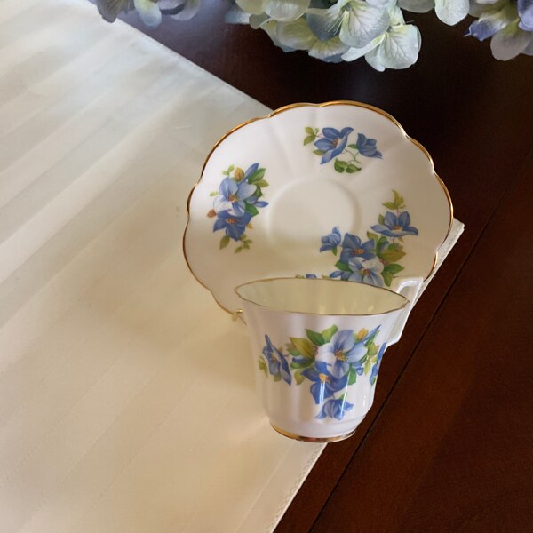 Antique Adams Cattle Scenery Blue China Saucers - Etsy