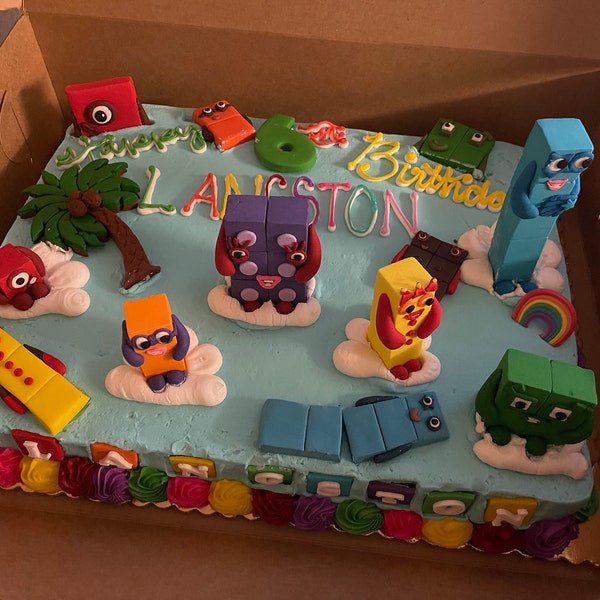 Numberblocks, Edible Numberblocks, Fondant Numberblocks, Numberblocks ...