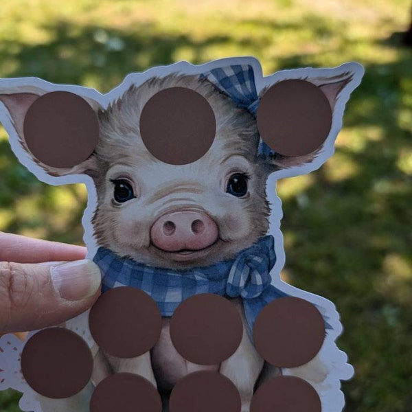 Piglet Scratch off Savings Challenge, Pig Savings Challenge, Savings ...