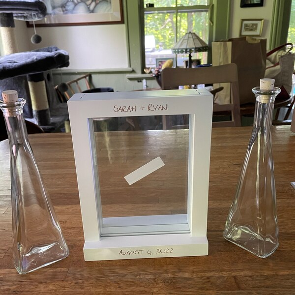 Personalized Unity Wedding Sand Ceremony Photo Frame Set Kit - Various ...