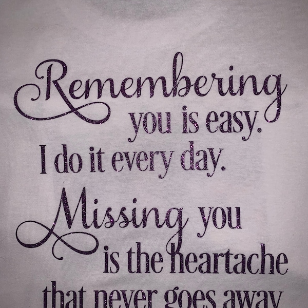 Remembering You Memorial Quote SVG File Svg Dxf Png for Cameo Cricut ...