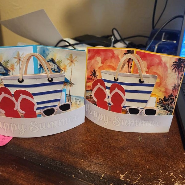 Retro Beach Scenes Clip Art, JPG Planner, Digital Art, Sticker Junk ...