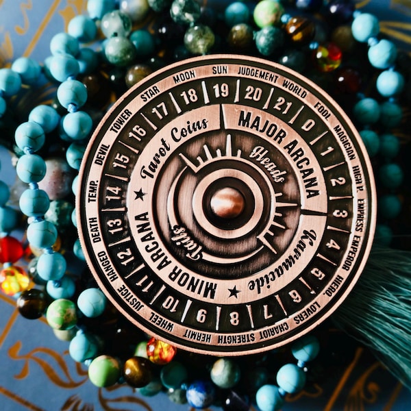Tarot Wheel-unique Tarot Deck Coin, Fully Functional Spinning Tarot ...