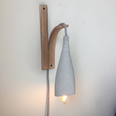 Wooden Wall Light Bracket Only Different Wood Types. - Etsy