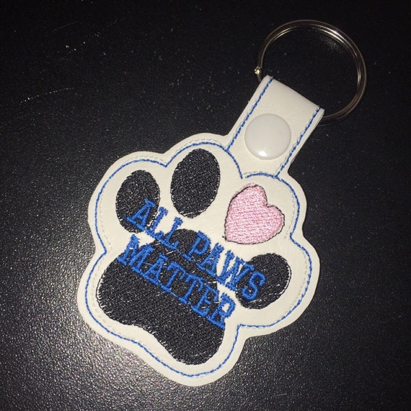 All Paws Matter - Paw Print - Rescue - Key Fob Design- DIGITAL ...