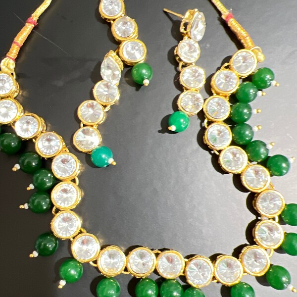 Handmade Black Braided Thread Golden Ghungroo Choker Necklace Set ...