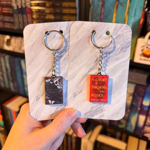 3d Printed Miniature Book Keychain: Book Lovers, Bookish Gift, Reading ...