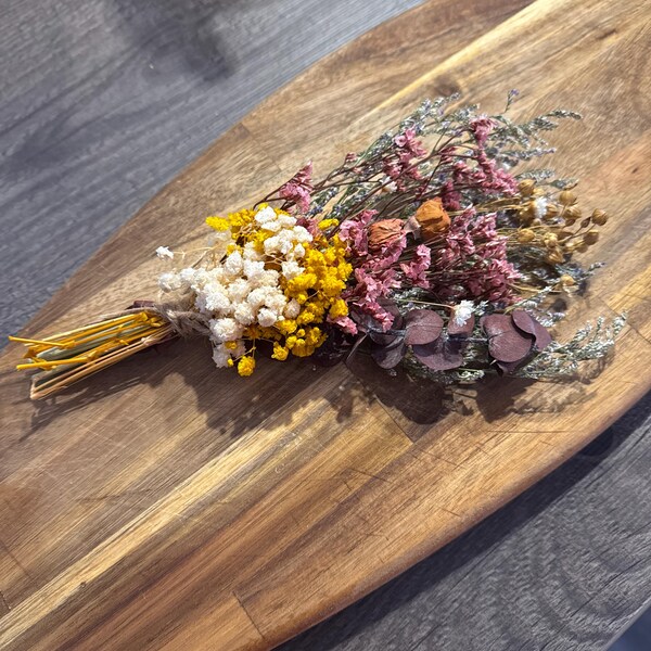 Small Dried Flower Bouquet,natural Mini Dry Flower Bouquet,bridesmaid ...
