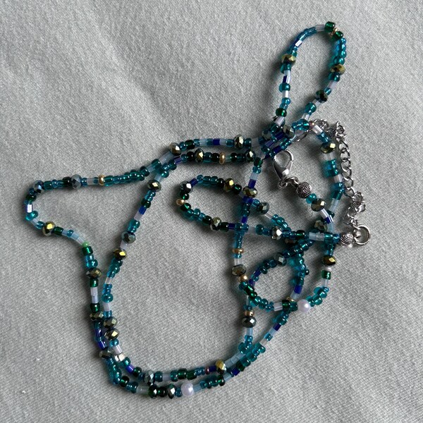 Colorful Multi Bead Belly Chain With Clasp, Adjustable Belly Jewelry ...