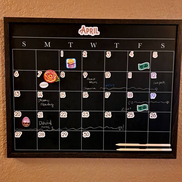 Magnetic Two Letter Days of the Week // Calendar Days Sunday Through ...