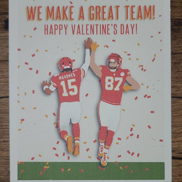 Patrick Mahomes Printable Valentines | Kansas City Chiefs | Thanks for ...