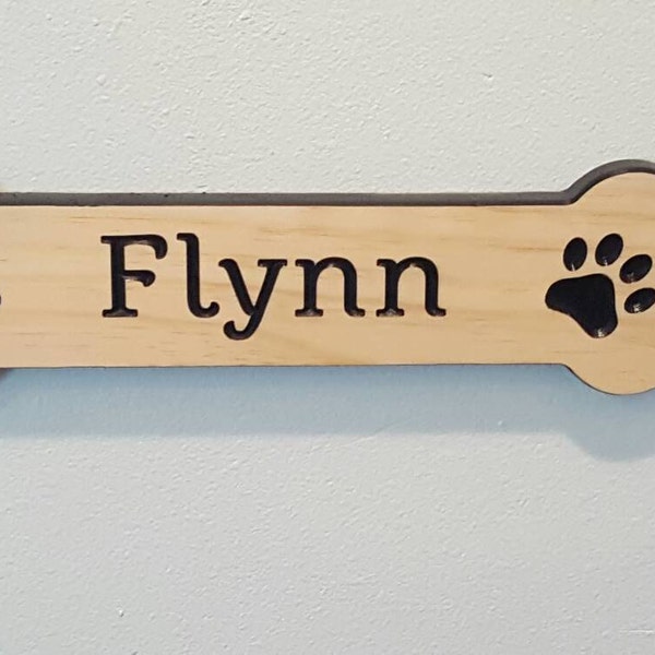 Custom Dog Bone Sign, Wood Dog Bone, Personalized Dog Bone Sign, Kennel ...