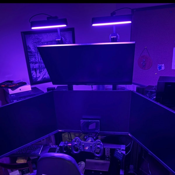 Govee LED Smart Light Bar Mount for 8020 Sim Rig - Adjustable, Multiple ...