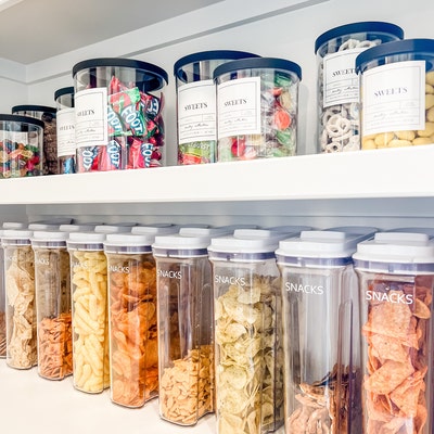 Canister Labels, Pantry Labels, Kitchen Labels, Custom Labels ...