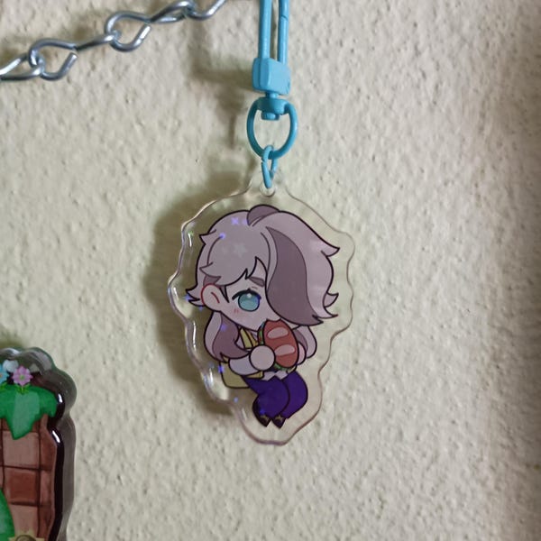 Alien Stage Mizi & Sua Angel Devil Keychains + Glitter Stickers - Etsy