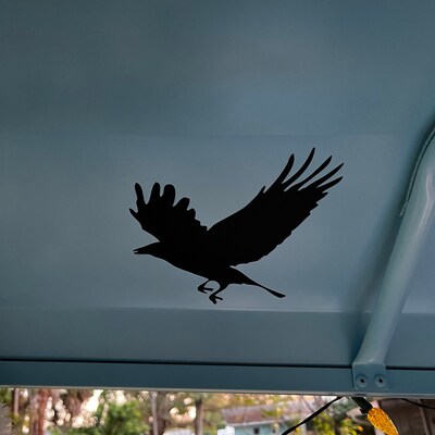 Crow Decals, Set of 10, Black Bird Halloween Fall Field Raven Window ...