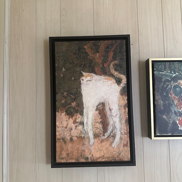Pierre Bonnard : the White Cat Le Chat Blanc (1894) Canvas Gallery ...