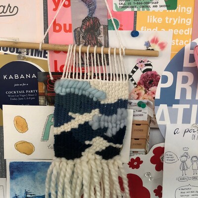 Transitions Rainbow Weaving Woven Art Handmade Wall Hanging Home Wall ...