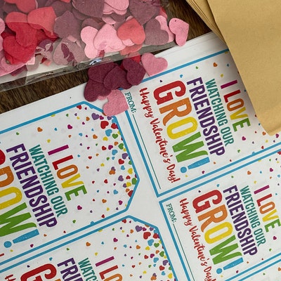 I Love Watching Our Friendship Grow Valentine, Seeds, Plant, Expandable ...